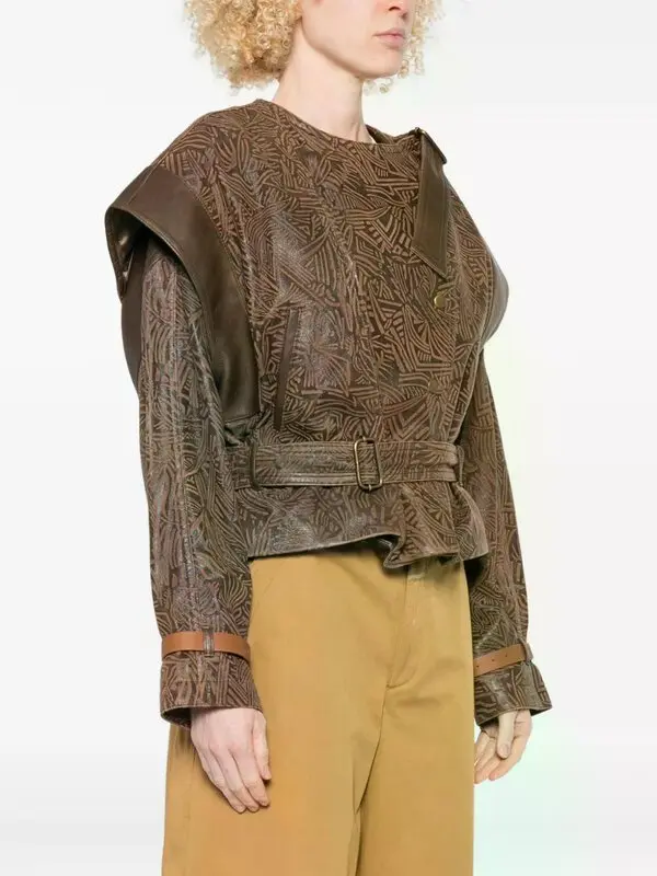 Isabel Marant Étoile Erine Patterned Belted Jacket