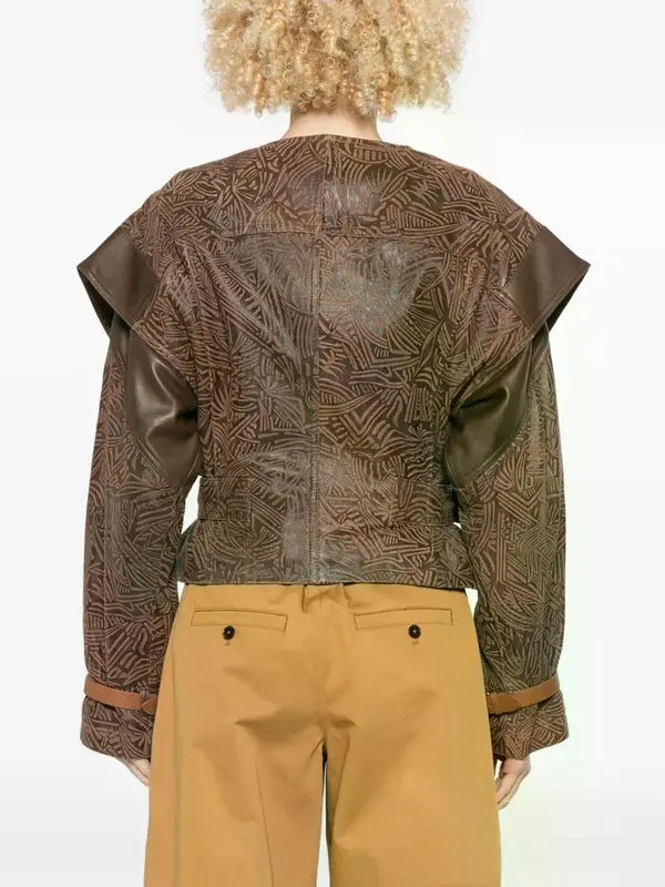 Isabel Marant Étoile Erine Patterned Belted Jacket