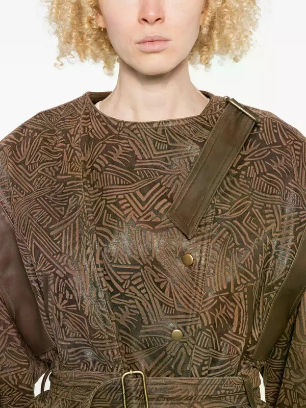 Isabel Marant Étoile Erine Patterned Belted Jacket