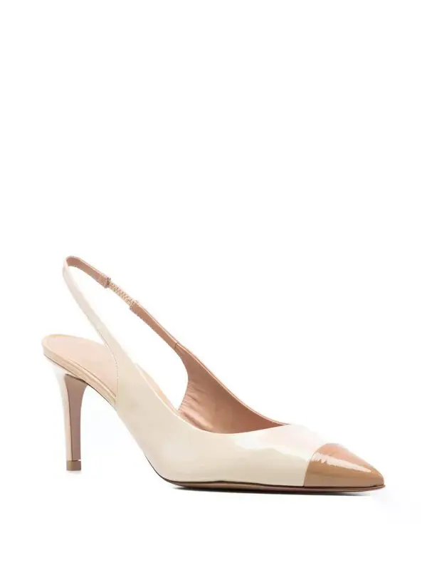 FESTA MILANO Cap-toe Slingback Pumps