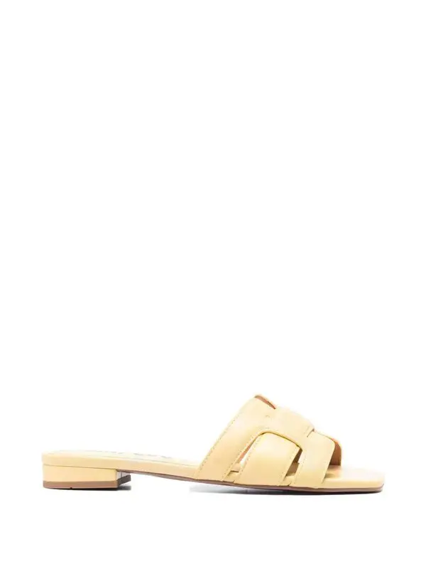 BIBI LOU Woven Leather Sandals - Neutrals