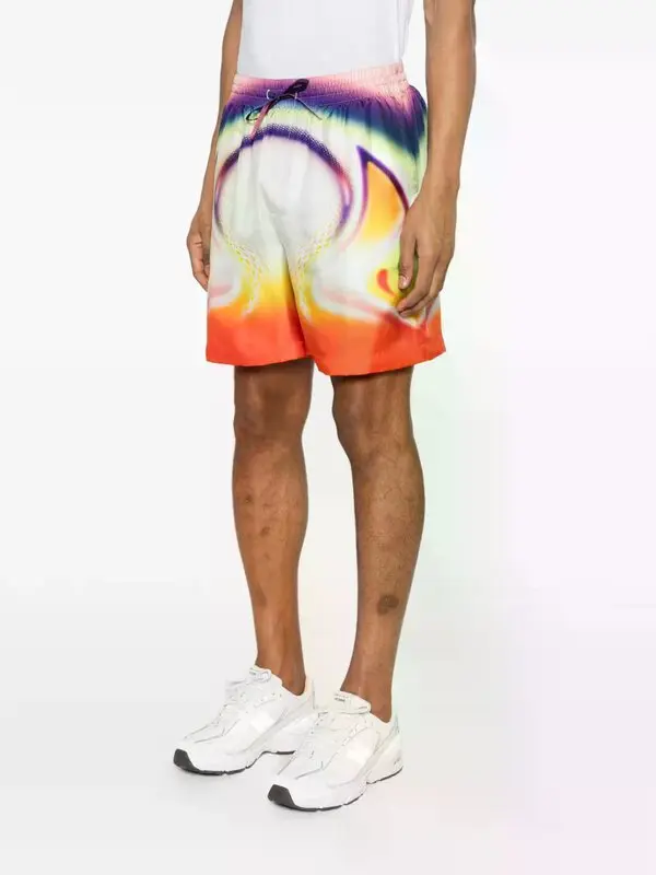Casablanca Dyed-effect Drawstring Shorts