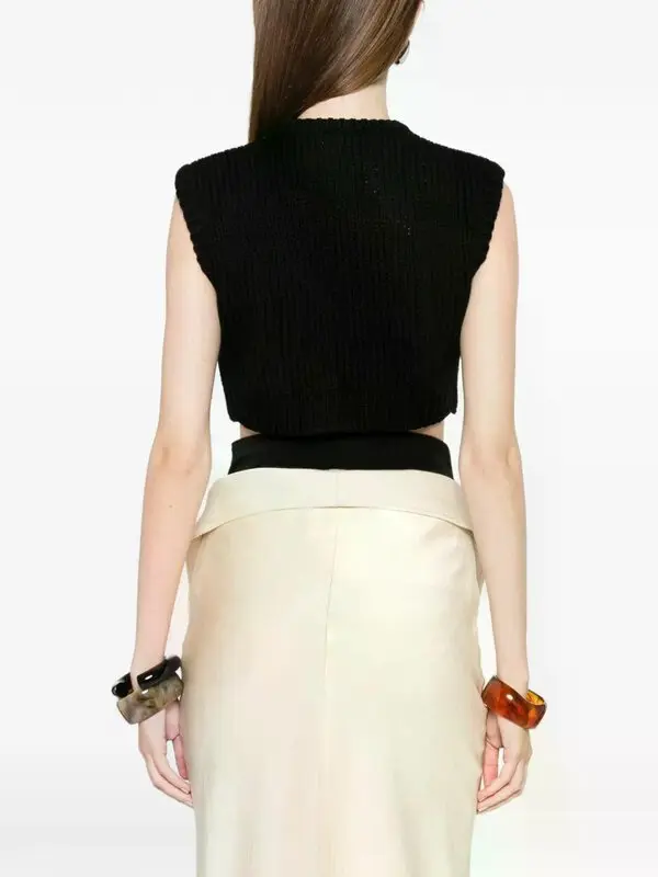 Max Mara Ribbed Zip Top