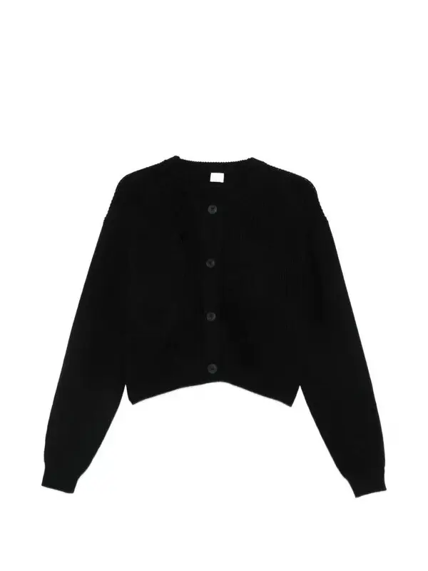 CT PLAGE Button Pocket Knitwear - Black