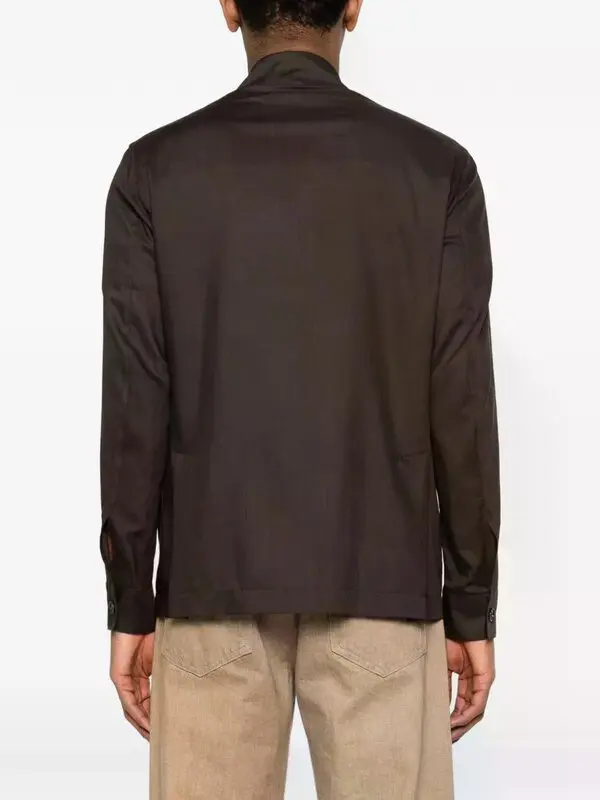 MONTECORE Buttoned Pocket Jacket - Brown
