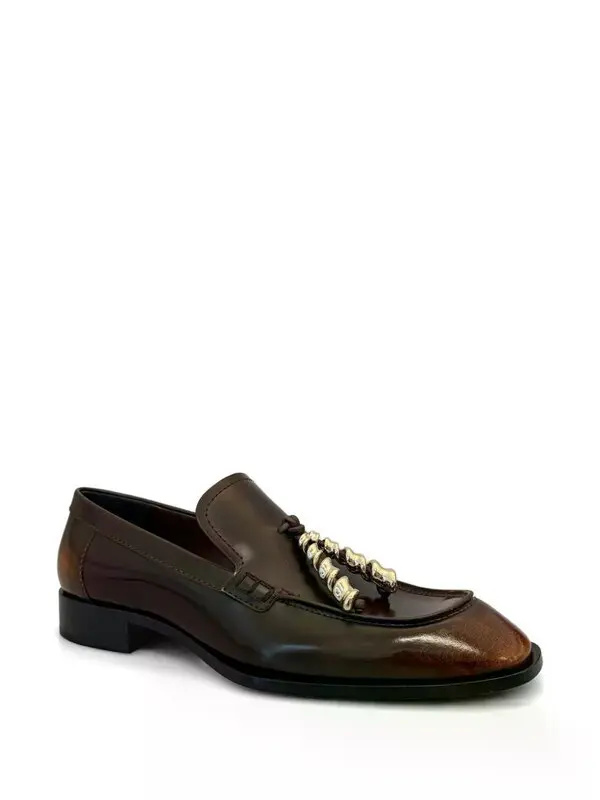 Loewe Edge Tassel Loafers - Brown