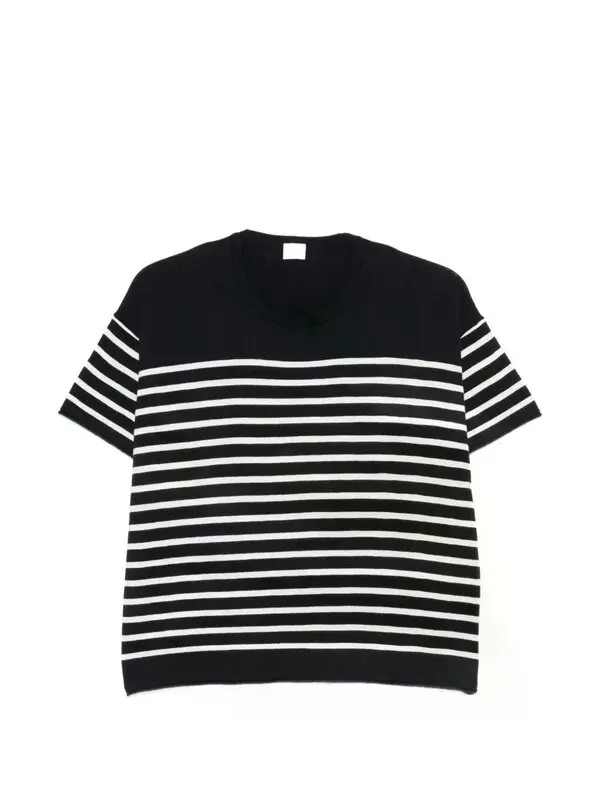 C.T.PLAGE Striped Short-sleeved Sweater