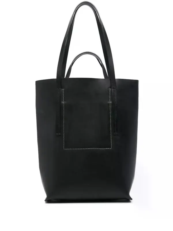 Rick Owens Leather Shopper Tote Bag - Black