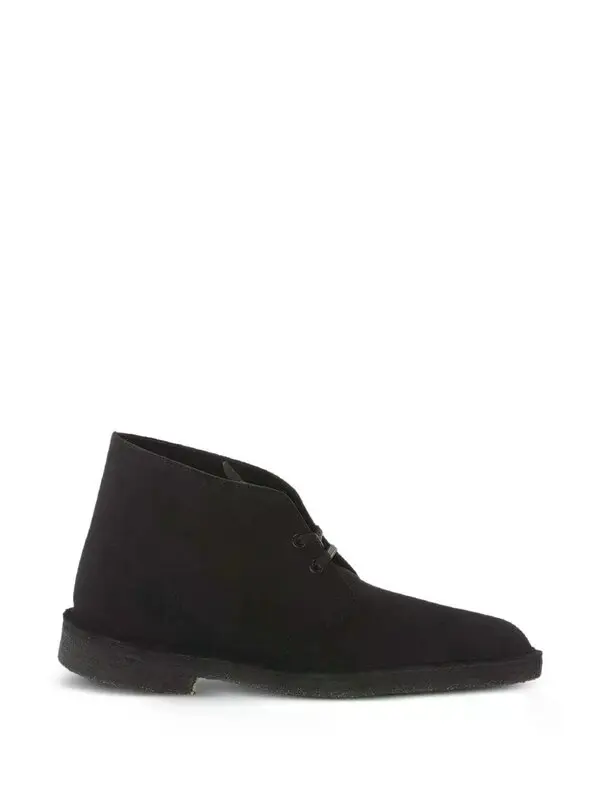 Clarks Suede Desert Boots - Black