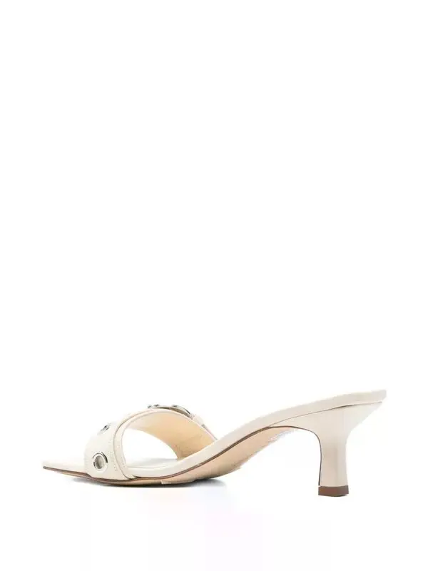 AeydĒ Gilly Eyelet Sandals - Neutrals