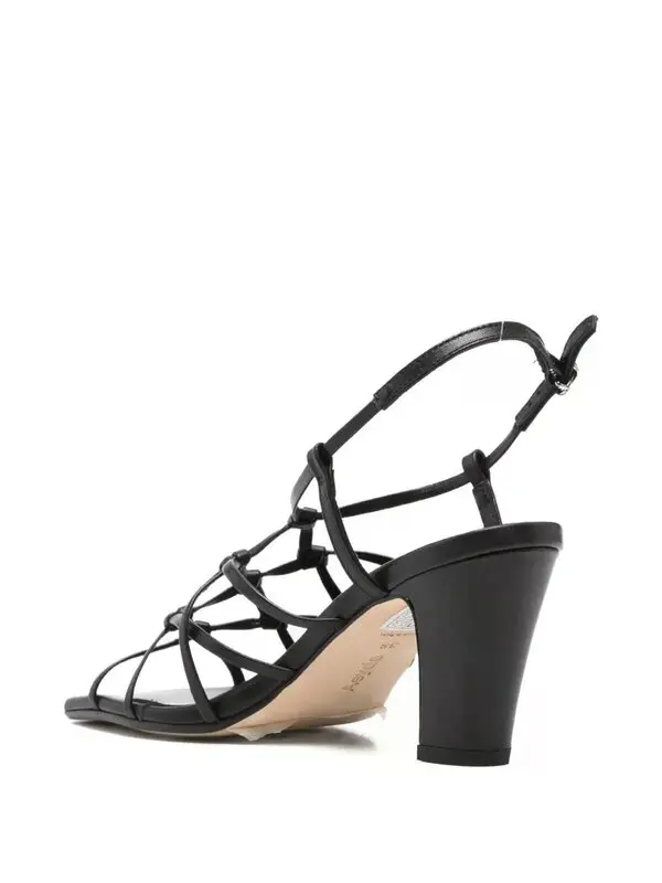 AeydĒ Acacia Nappa Leather Heel Sandals
