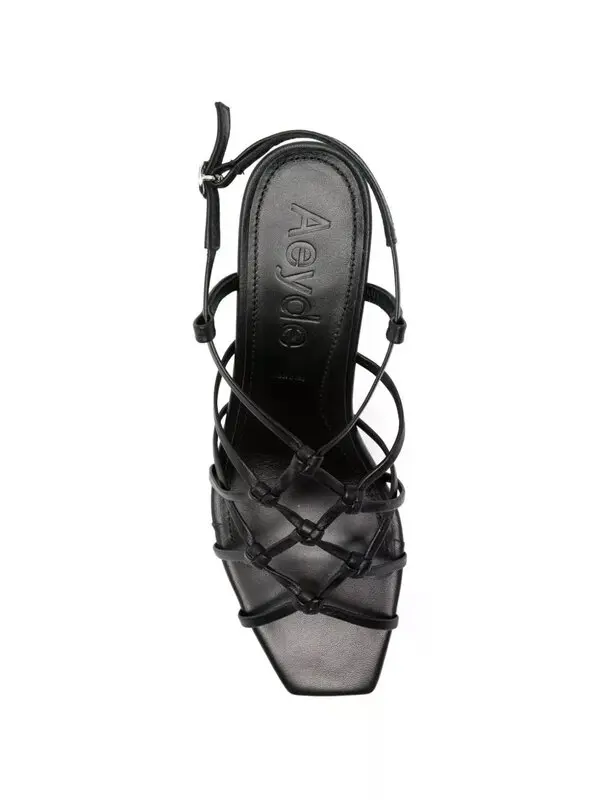 AeydĒ Acacia Nappa Leather Heel Sandals