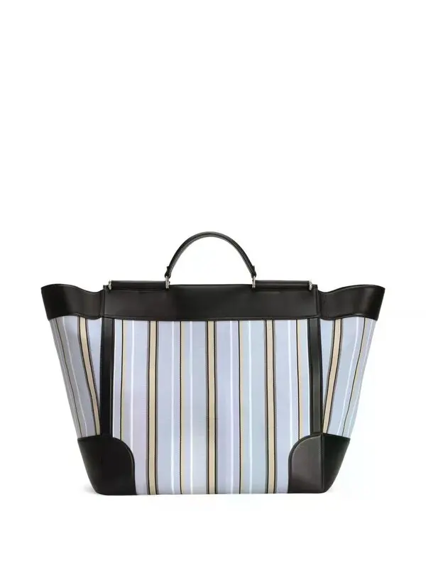 Dolce & Gabbana Sicily Striped Jacquard Handbag
