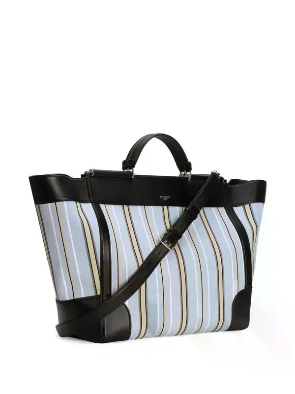 Dolce & Gabbana Sicily Striped Jacquard Handbag