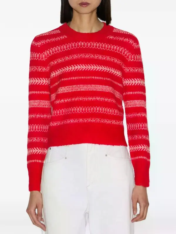 MARANT ETOILE Amity Jacquard Knit Sweater