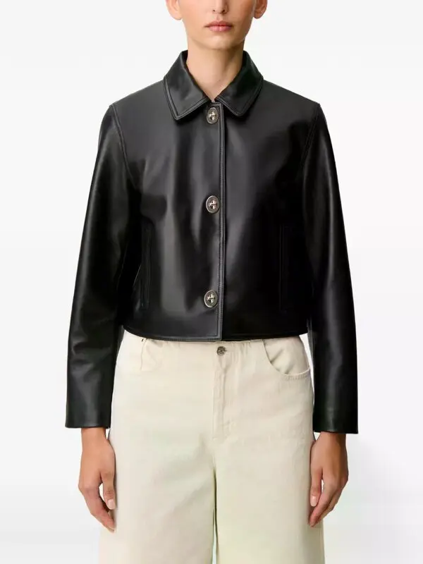 Claudie Pierlot Buttoned Cropped Jacket