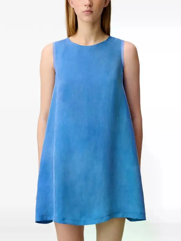 Claudie Pierlot Bow Mini Dress - Blue