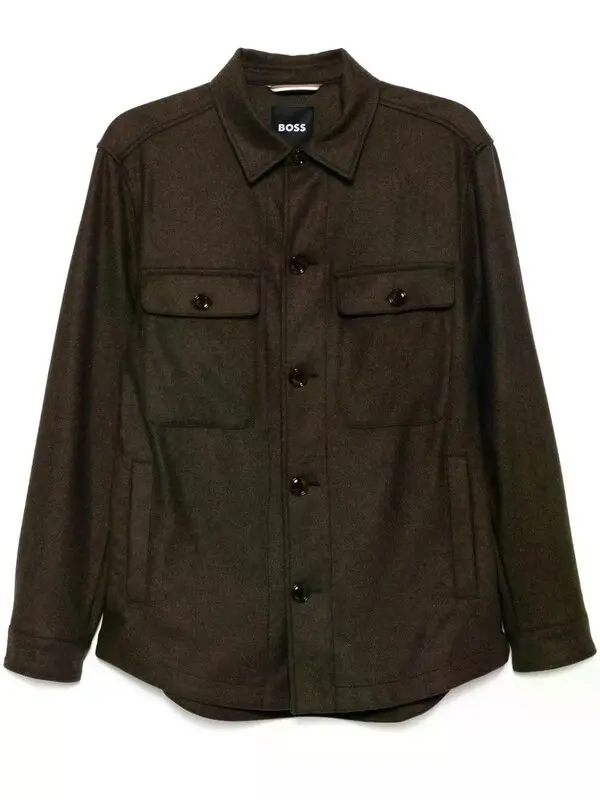BOSS Shirt Jacket - Brown