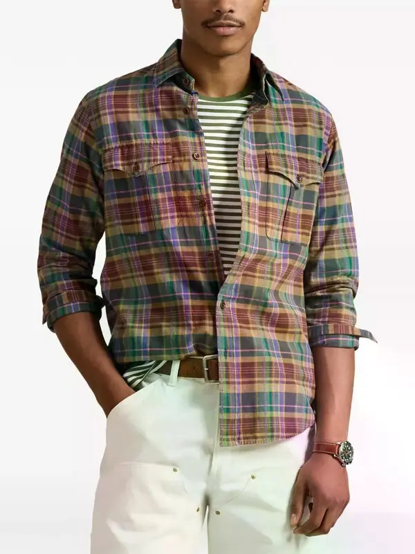 Polo Ralph Lauren Plaid-pattern Pocket Shirt