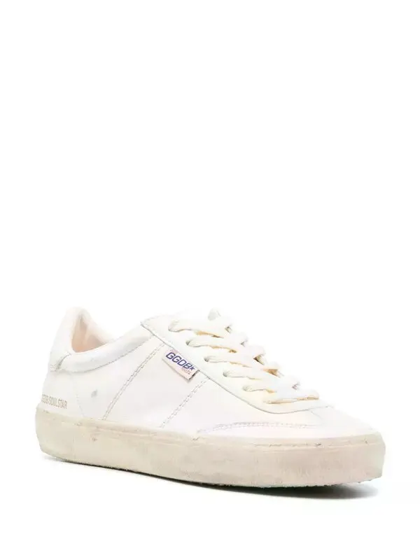 GOLDEN GOOSE Soul Star Distressed-effect Sneakers - White