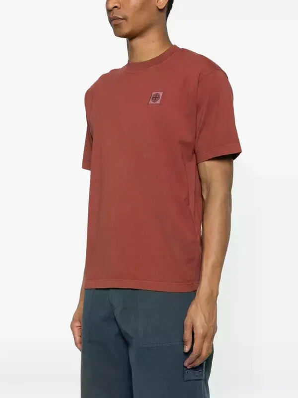 Stone Island Compass-patch T-shirt - Orange