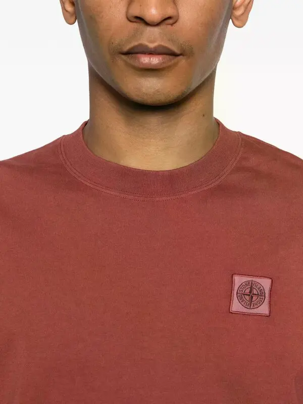 Stone Island Compass-patch T-shirt - Orange