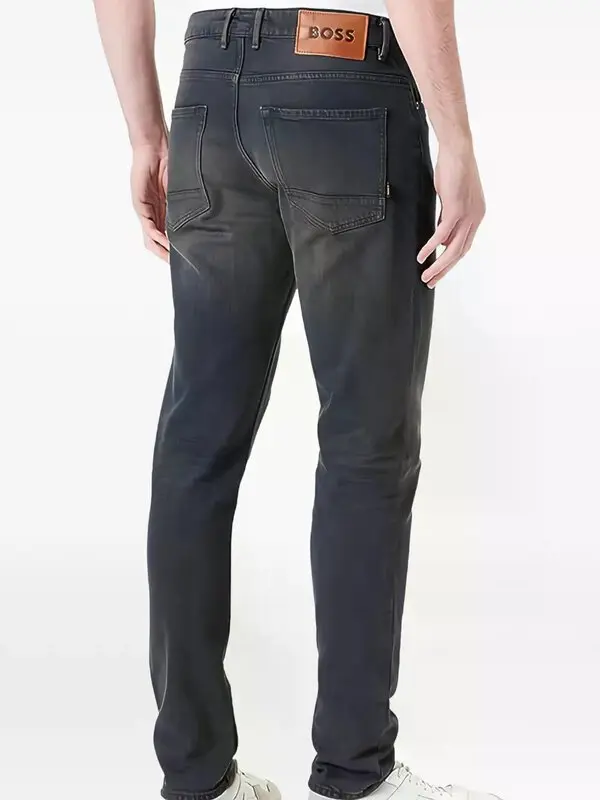 BOSS Delano Bc-c Jeans With Logo Patch - Grey