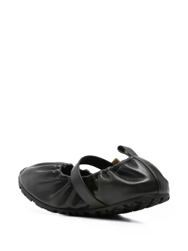 Balmain Buckle Strap Ballerinas - Black