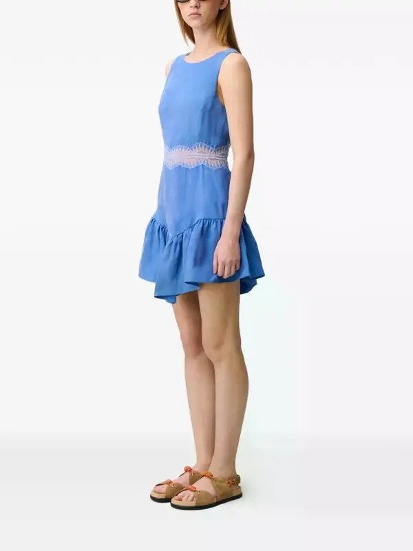 Claudie Pierlot Lace Ruffle Mini Dress