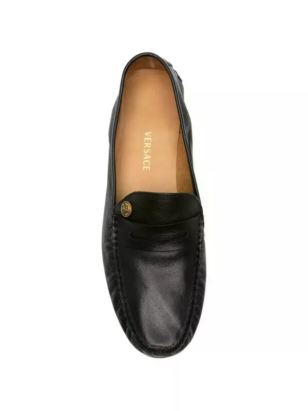 Versace Medusa Leather Loafers