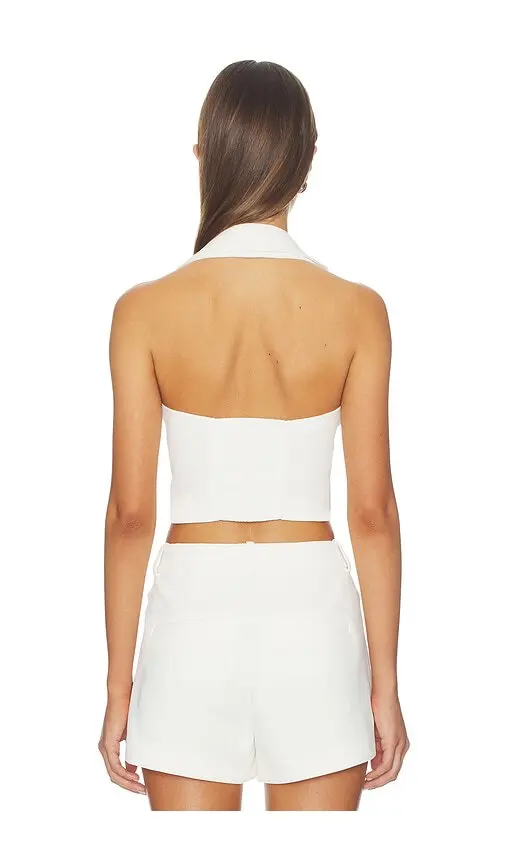 Good American Luxe Suiting Halter Vest - Soft Shell