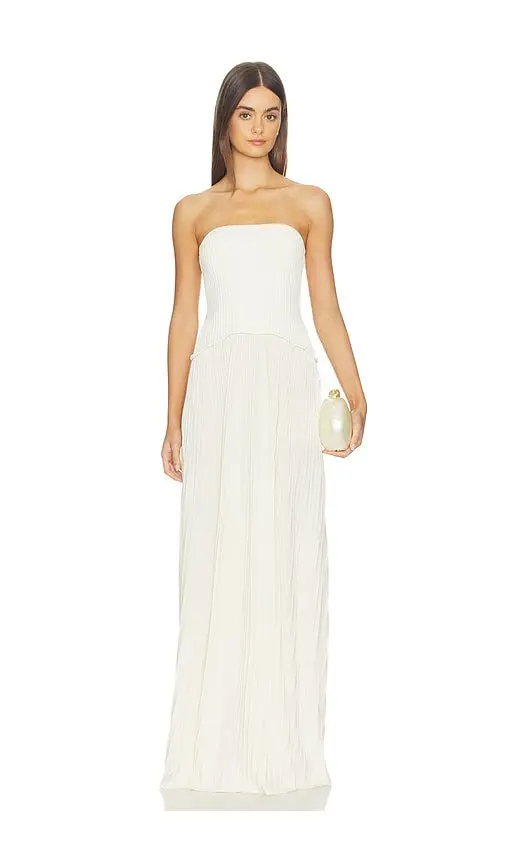 Solid & Striped Strapless Soglio Dress - Brule
