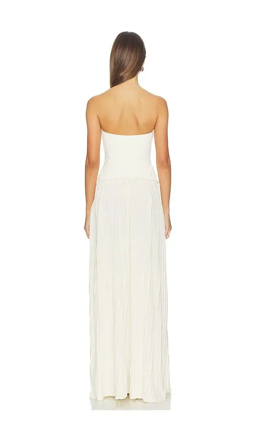 Solid & Striped Strapless Soglio Dress - Brule