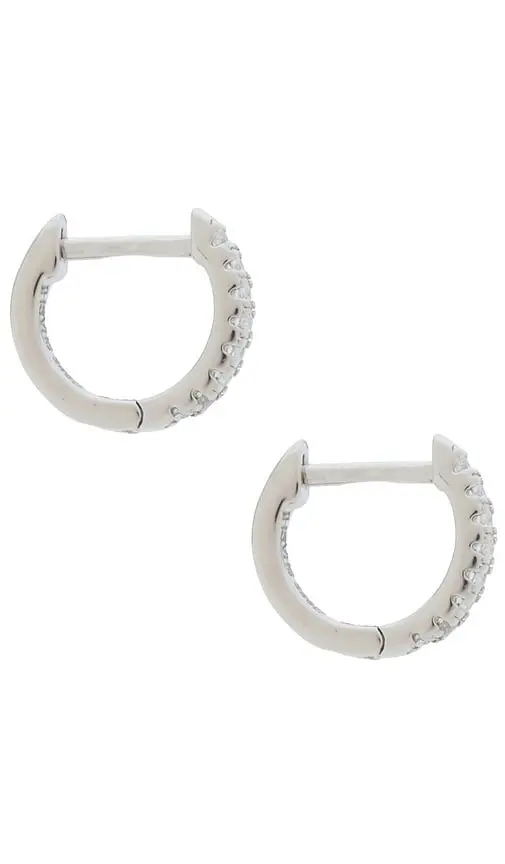 Shashi Micro Pave Huggie Earrings
