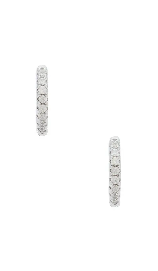 Shashi Micro Pave Huggie Earrings