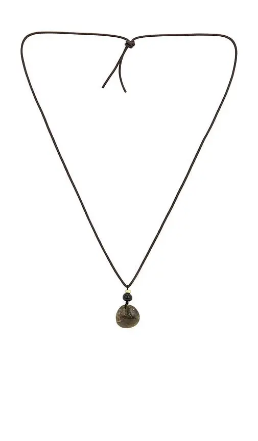 Shashi Connor Gemstone Long Necklace - Brown & Neutral Agate