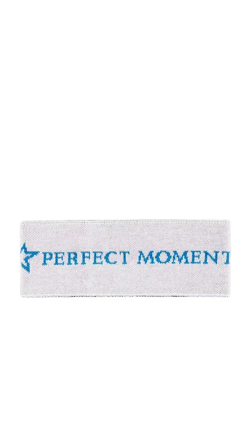 Perfect Moment Alpine Racing Headband - Snow White & Dark Blue
