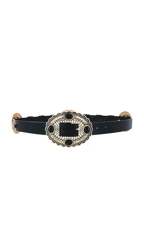 LOVERS AND FRIENDS Gypsy Buckle Belt - Black & Gold