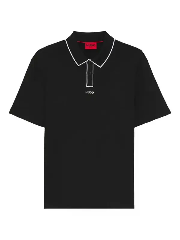 Hugo Piped-trim Cotton Polo Shirt