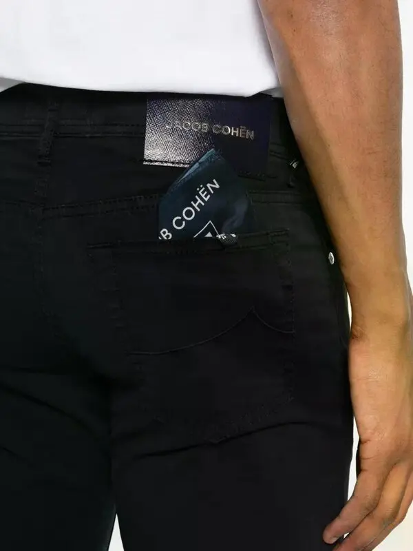 Jacob Cohen Bard Straight Trousers - Black