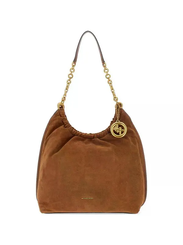 Michael Kors Chain Charm Shoulder Bag - Brown