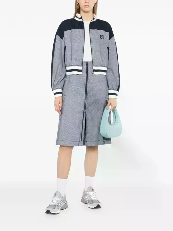 AGNES B. Checker Track Jacket