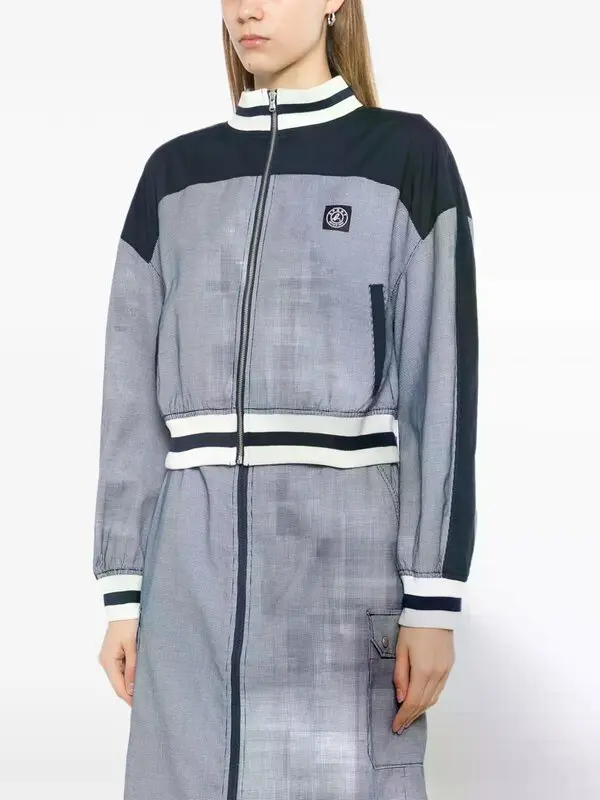 AGNES B. Checker Track Jacket