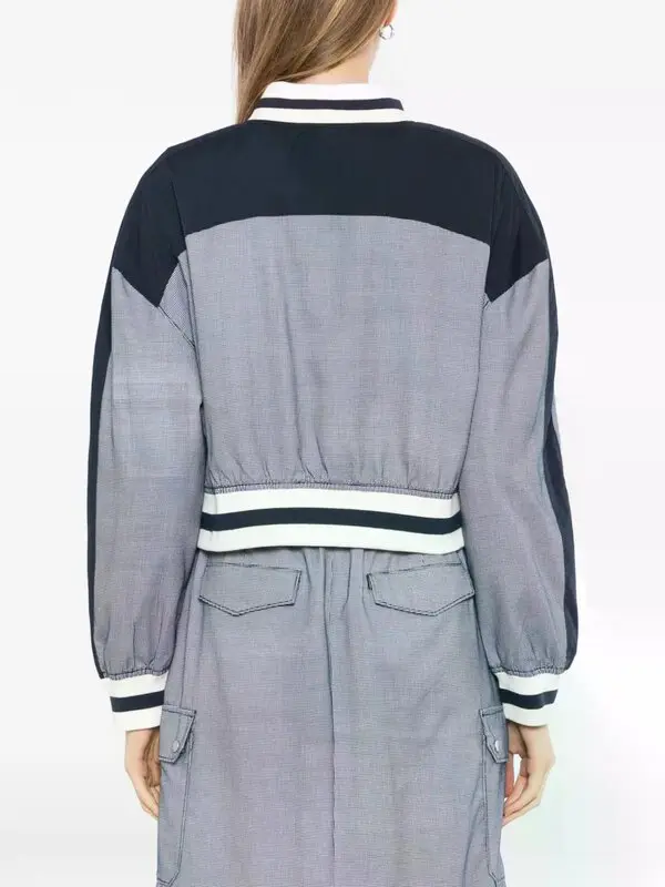 AGNES B. Checker Track Jacket