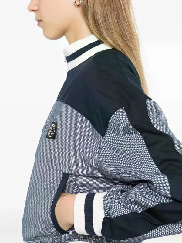 AGNES B. Checker Track Jacket