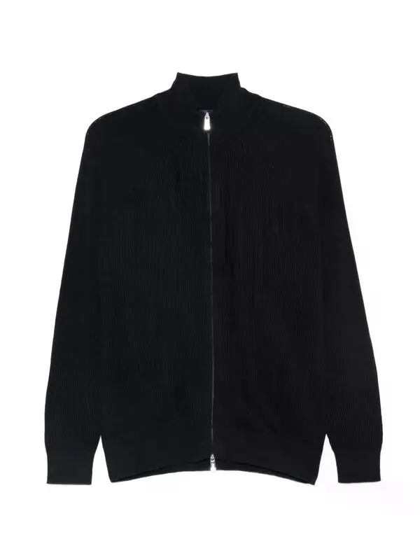 Fedeli Zip-up Ribbed Cardigan