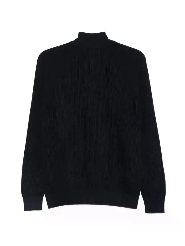 Fedeli Zip-up Ribbed Cardigan