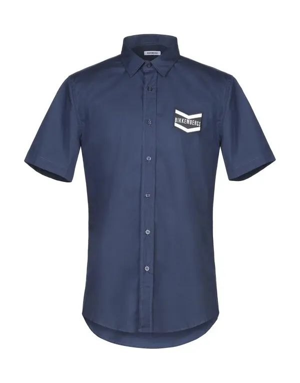 BIKKEMBERGS Shirt Size Cotton, Elastane