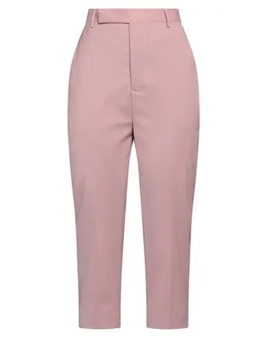 Rick Owens Antique Rose Virgin Wool Tapered Cropped Pants