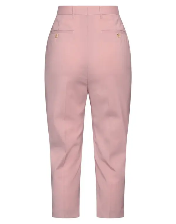 Rick Owens Antique Rose Virgin Wool Tapered Cropped Pants